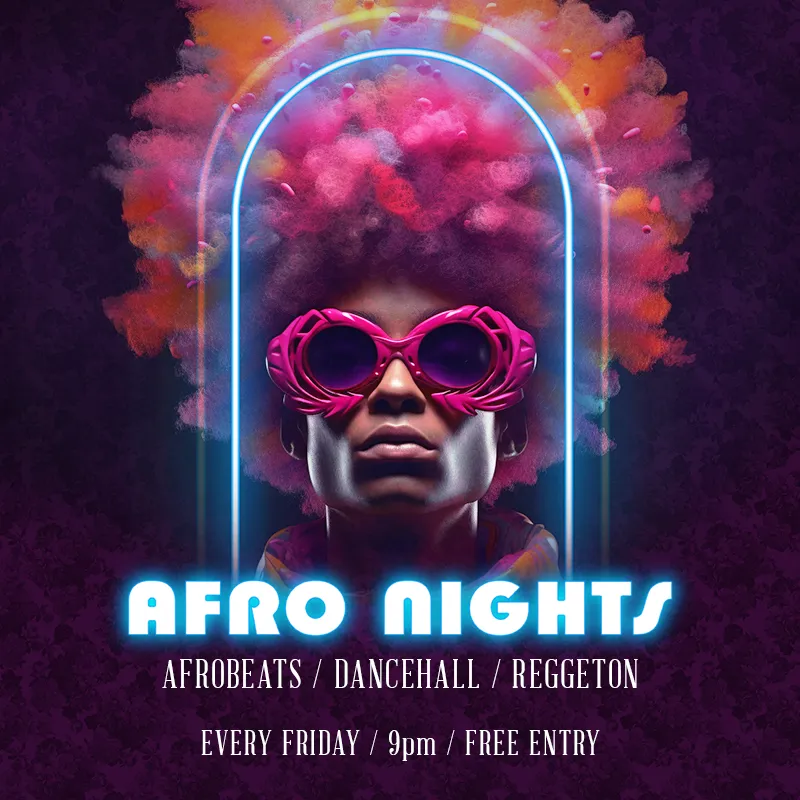 Afro Nights every Friday at The Blue Door